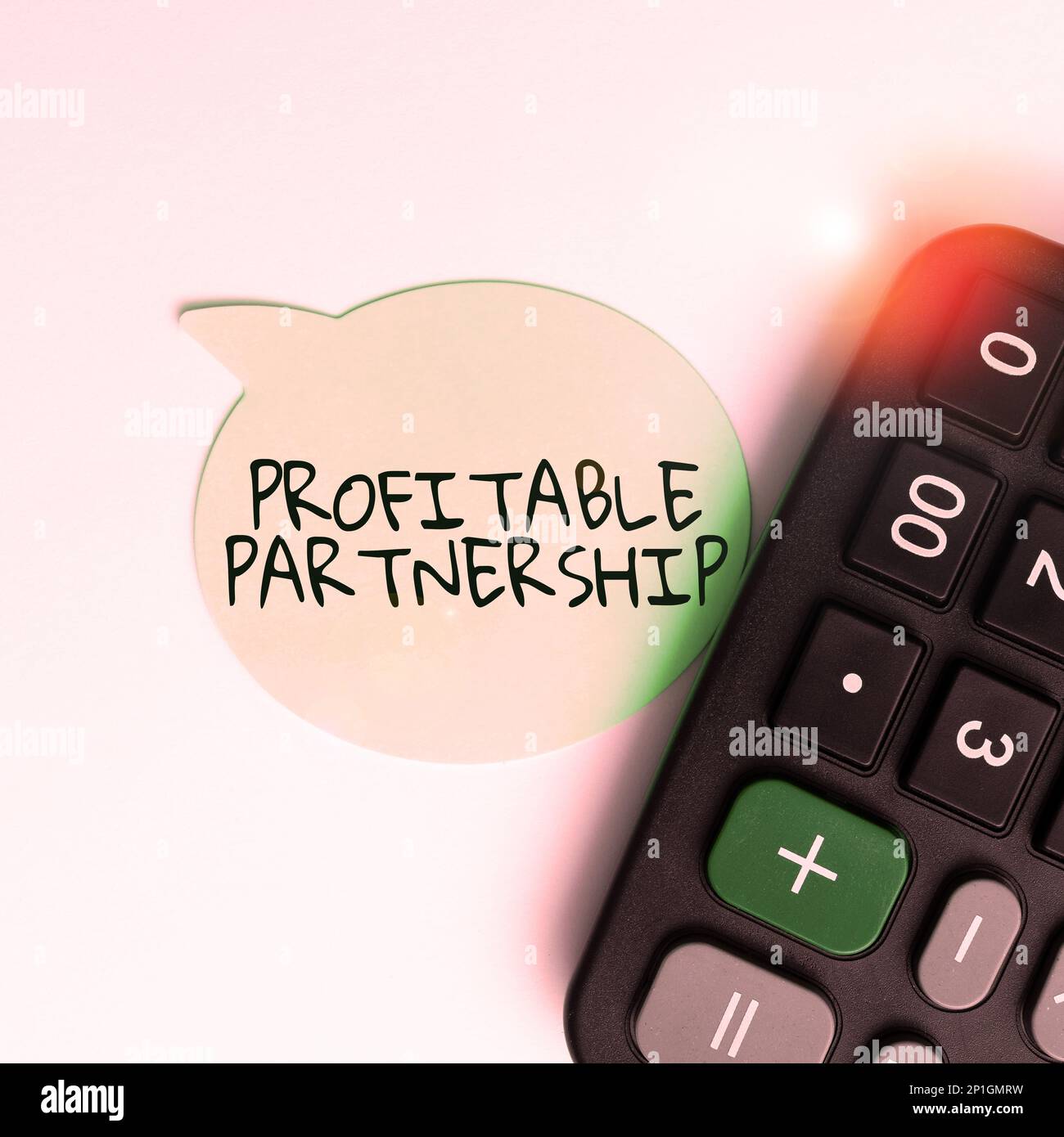 Sign displaying Profitable Partnership. Conceptual photo creating an ...