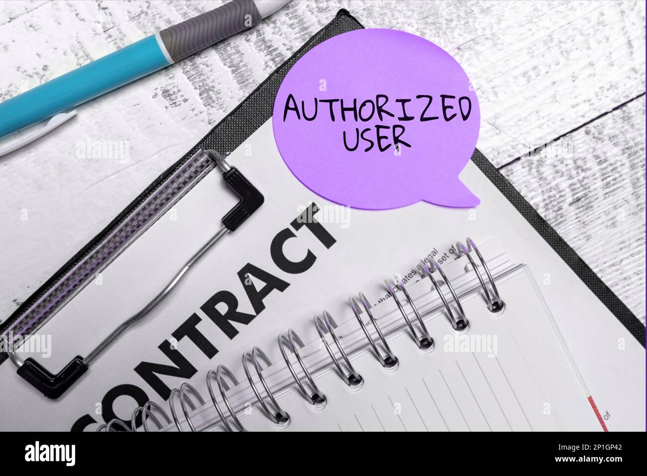 Writing displaying text Authorized User. Business concept person granted permission to manage ...