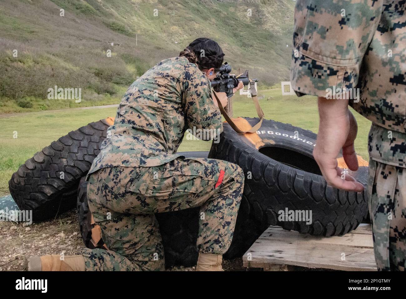 U.S. Marine Corps Cpl. Holly Chappell, landing support specialist with ...