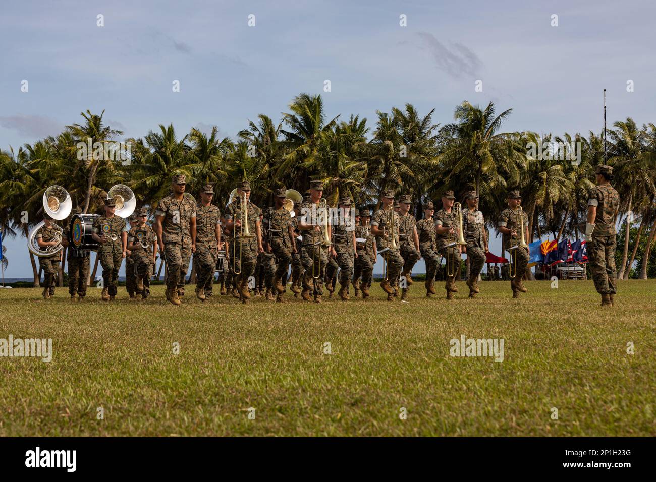U.S. Marines with Marine Corps Forces Pacific Band participated in the ...