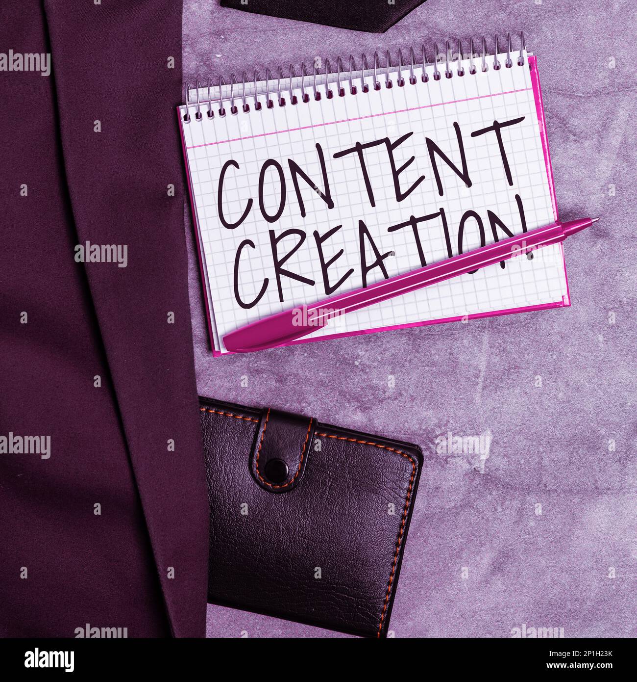 Sign displaying Content Creation. Business idea contribution of ...
