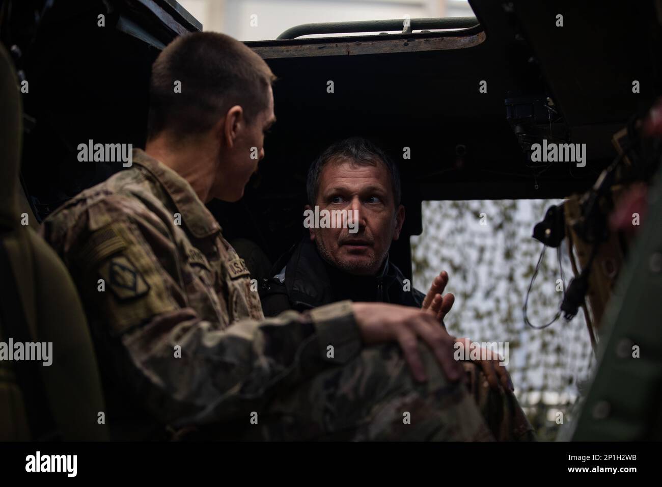 U.S. Army Staff Sgt. John Barnes, a multiple launch rocket system ...