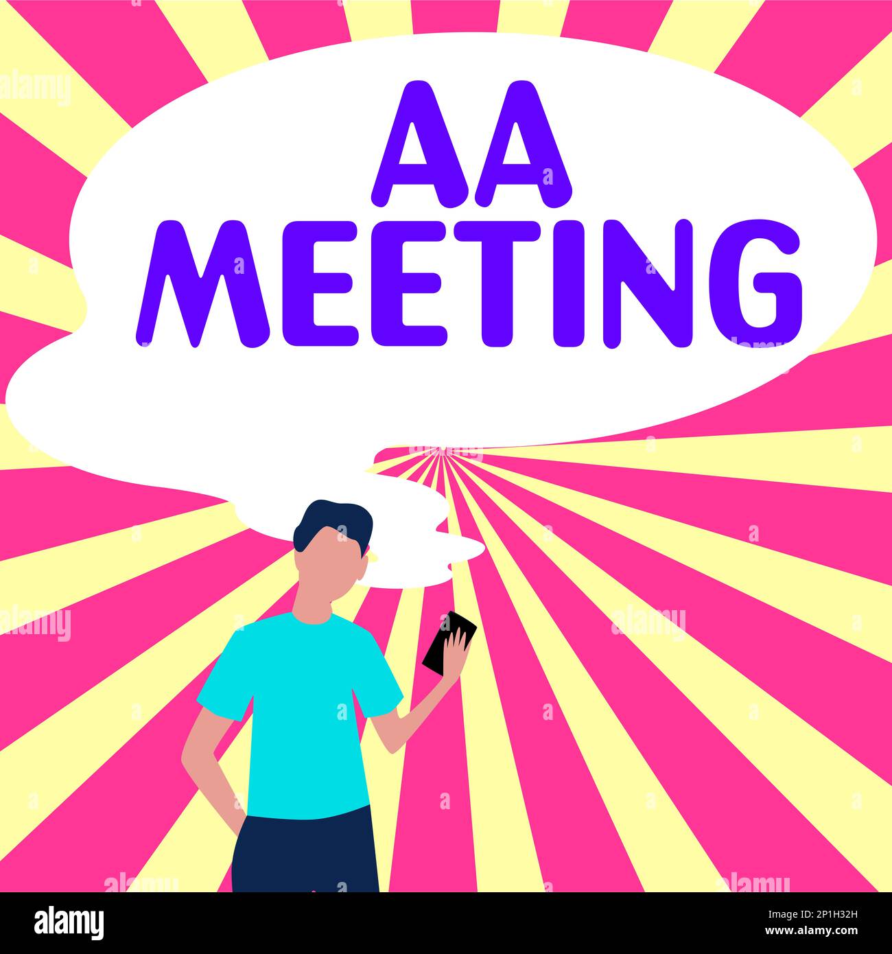 Text showing inspiration Aa Meeting. Internet Concept gathering of ...