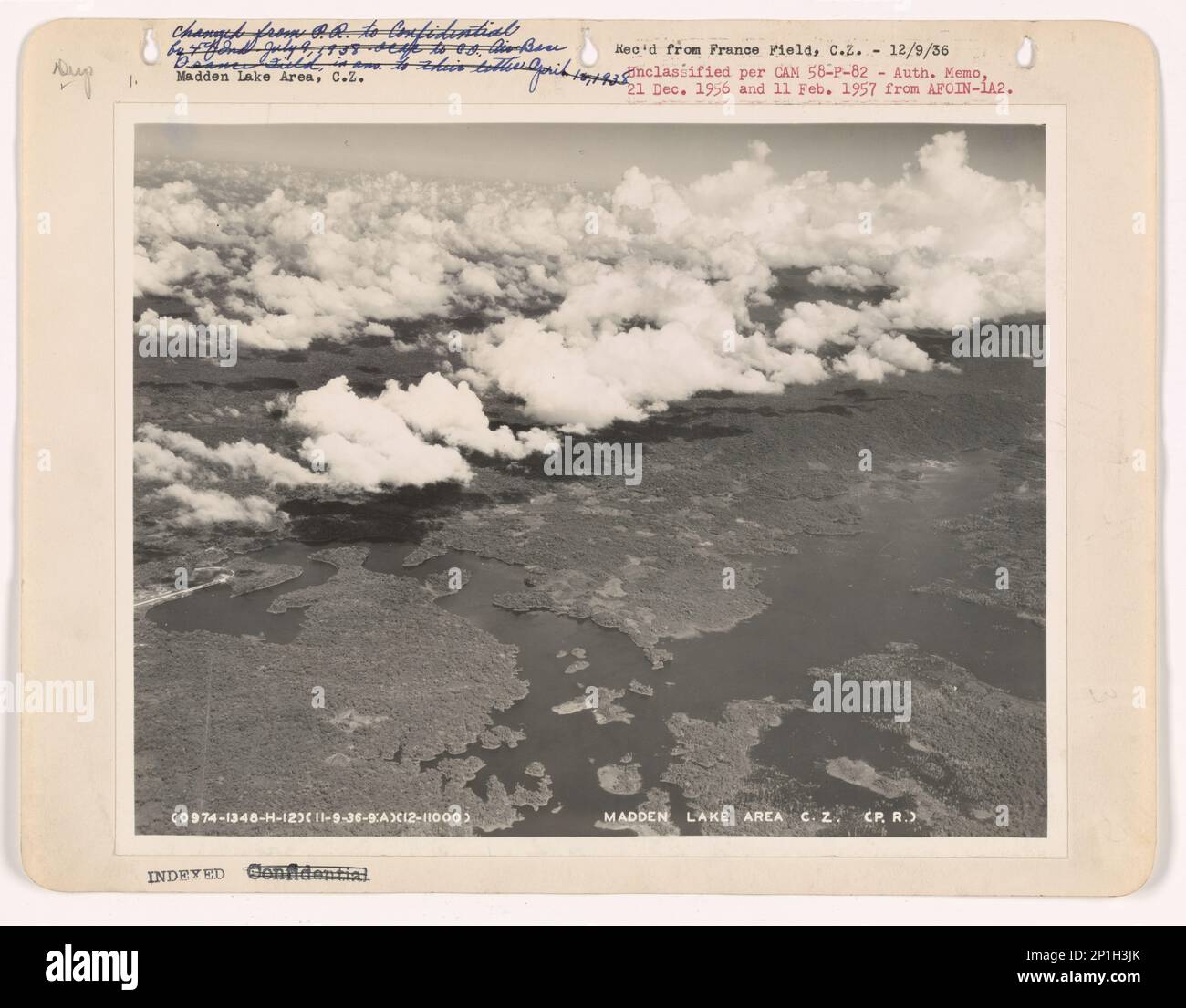 Panama Canal Zone - Madden Lake Area, Aerial Photograph Stock Photo - Alamy