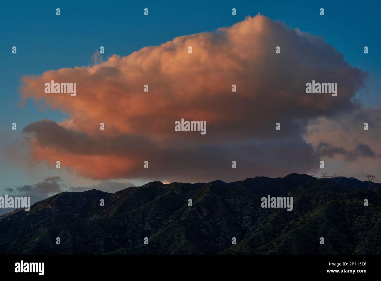 Snowy Mt Wilson Stock Photo - Alamy