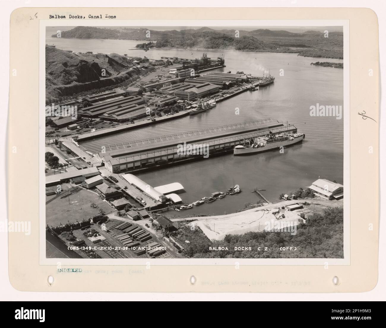 Panama Canal Zone - Balboa, Aerial Photograph Stock Photo - Alamy