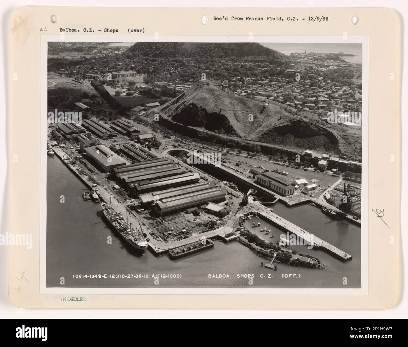 Panama Canal Zone - Balboa, Aerial Photograph Stock Photo - Alamy