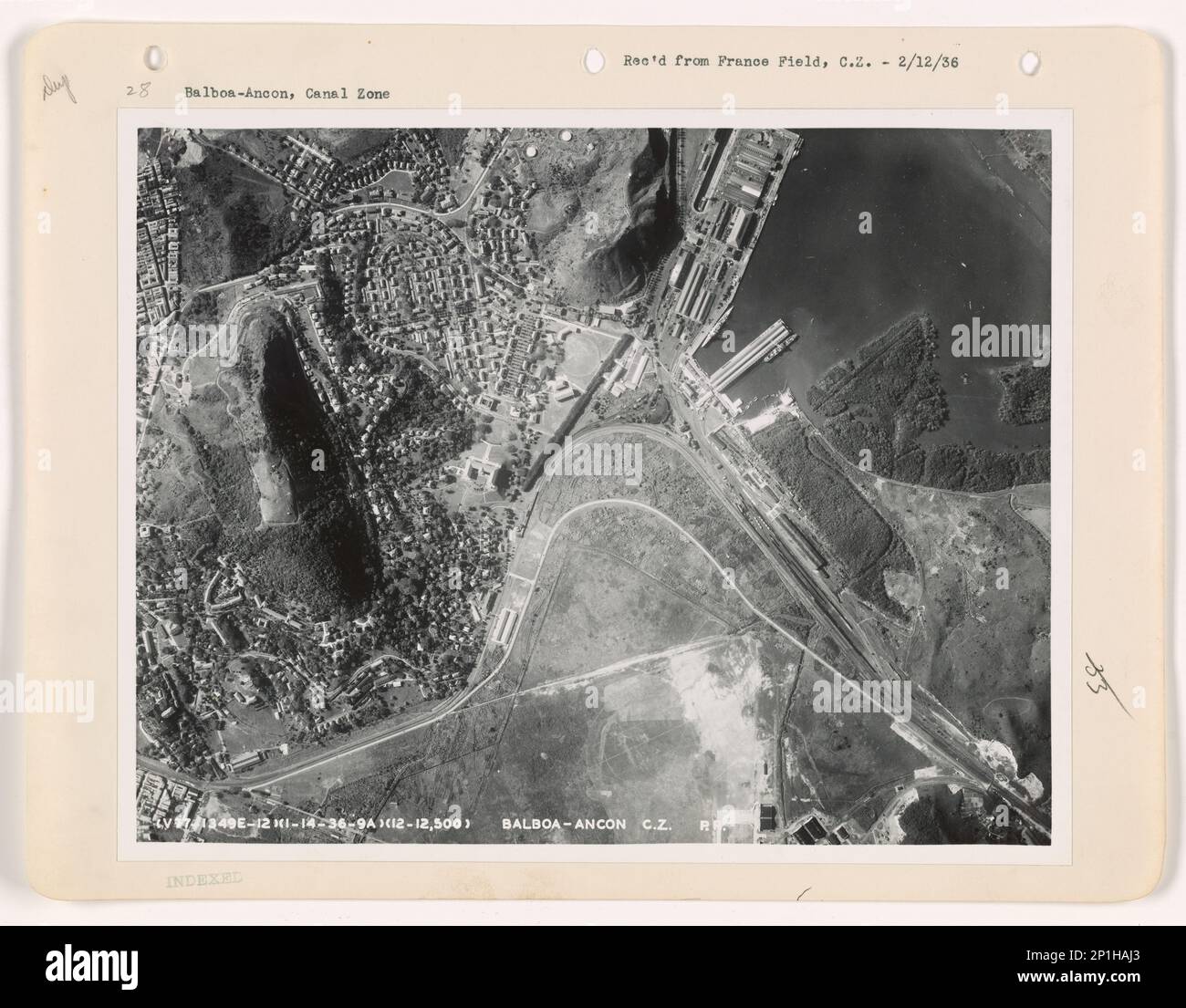 Panama Canal Zone - Balboa, Aerial Photograph Stock Photo - Alamy