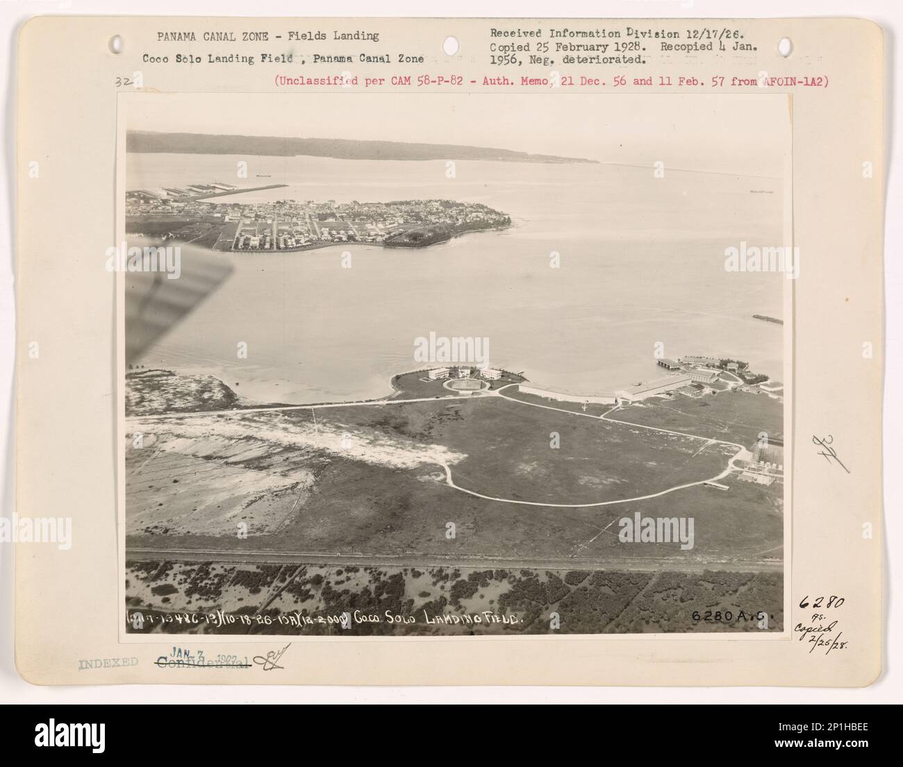 Panama Canal Zone - Coco Solo, Aerial Photograph Stock Photo - Alamy