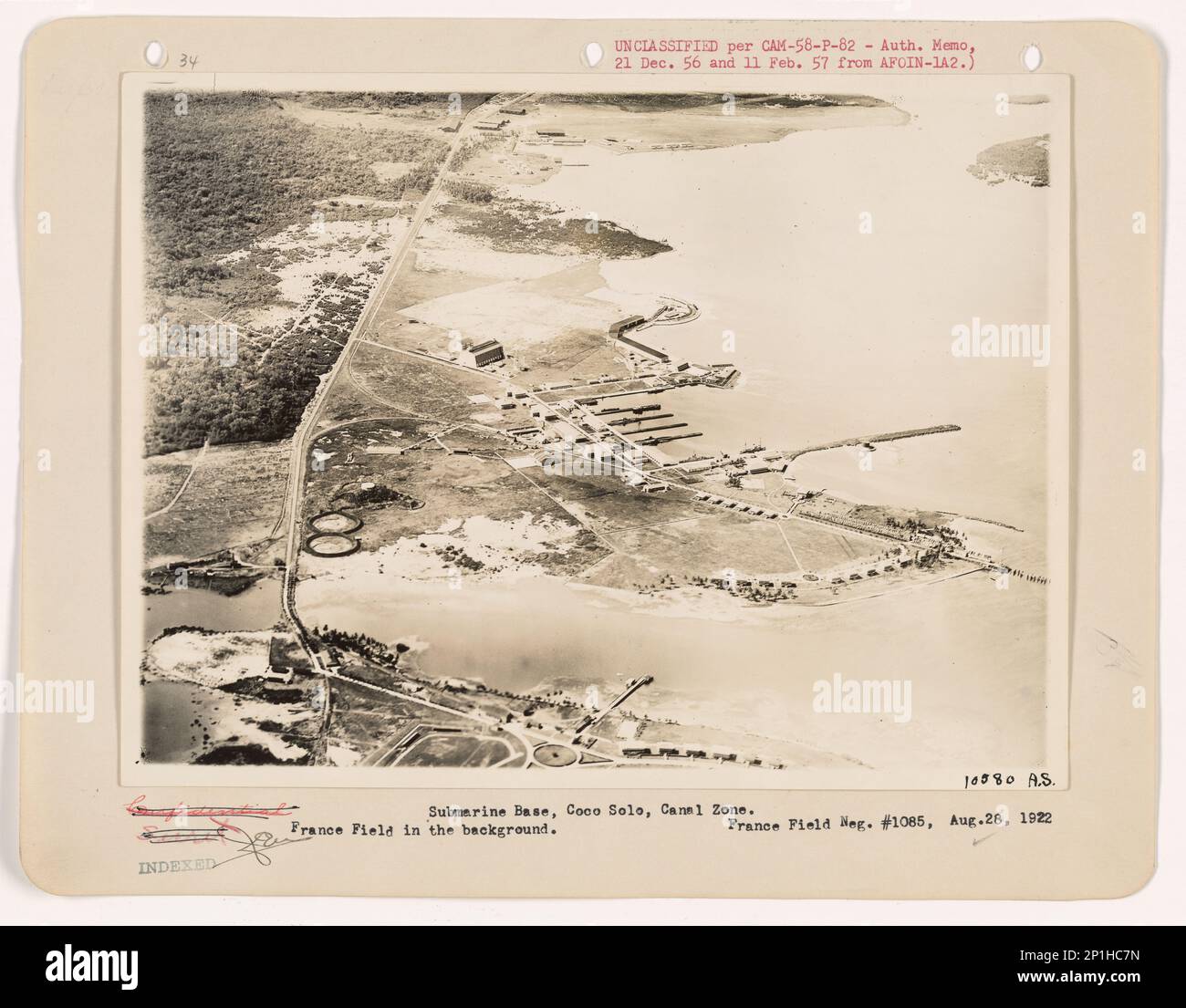 Panama Canal Zone - Coco Solo, Aerial Photograph Stock Photo - Alamy