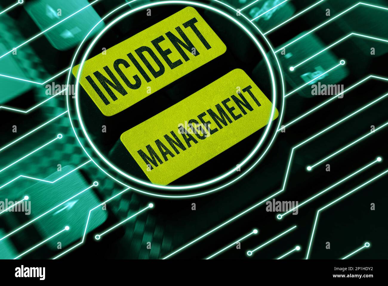 Sign displaying Incident Management. Concept meaning Process to return ...