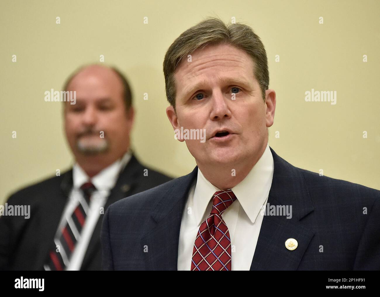 Alabama Department of Corrections Commissioner Jeff Dunn speaks during ...