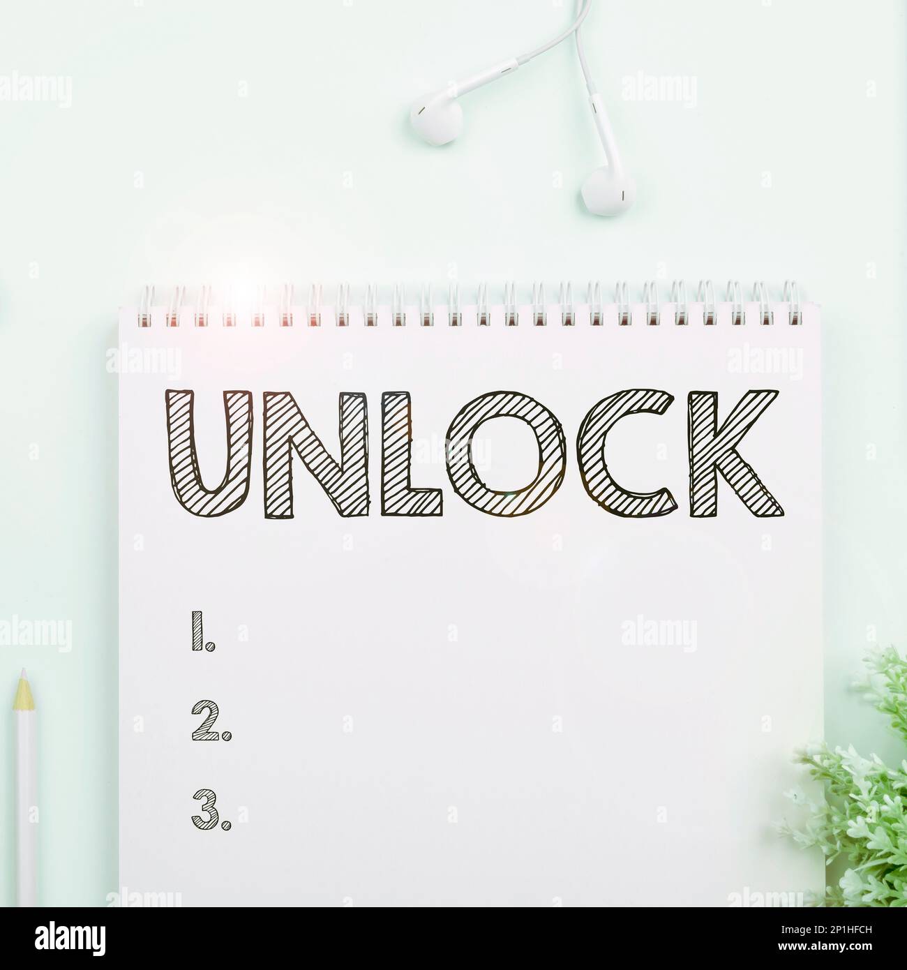 Sign displaying Unlock. Word Written on use password or other ...