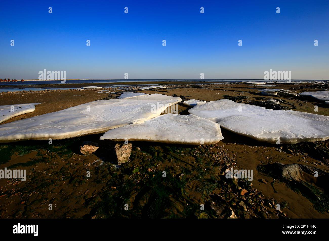 The winter sea ice Stock Photo - Alamy