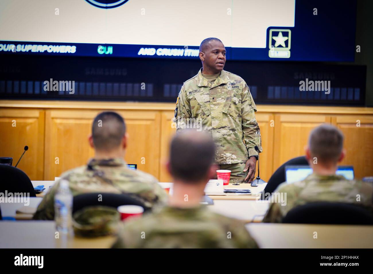 Brig. Gen. Louis Mitchell, commanding general of the 94th Training ...