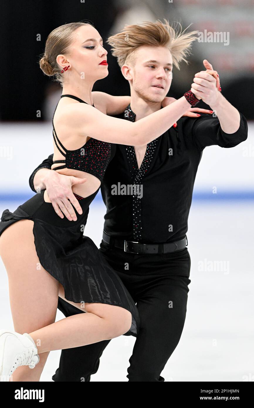 Mariia PINCHUK & Mykyta POGORIELOV (UKR), during Junior Ice Dance ...