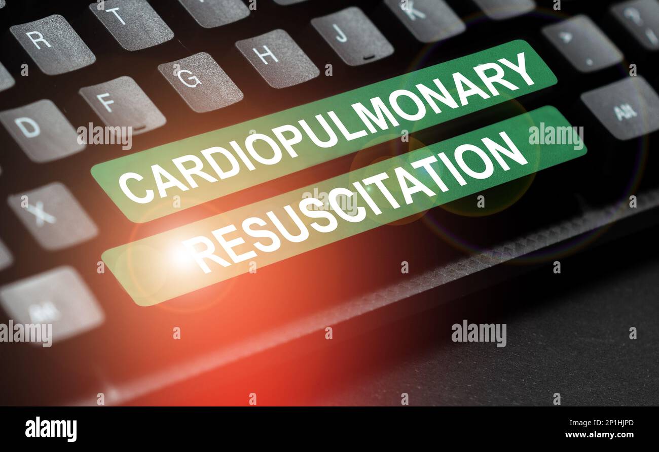 Text sign showing Cardiopulmonary Resuscitation. Business approach ...