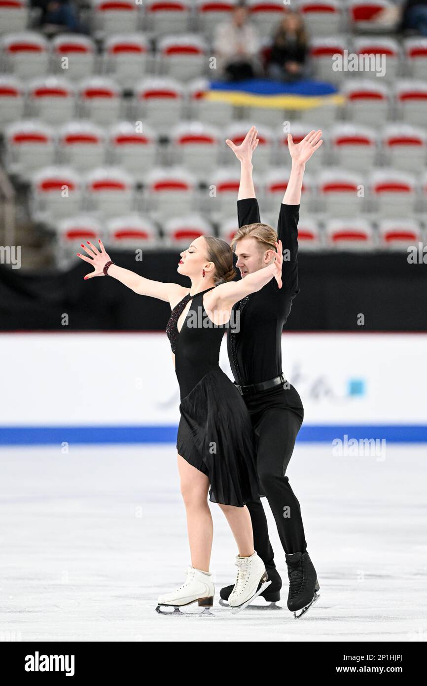 Mariia PINCHUK & Mykyta POGORIELOV (UKR), during Junior Ice Dance ...