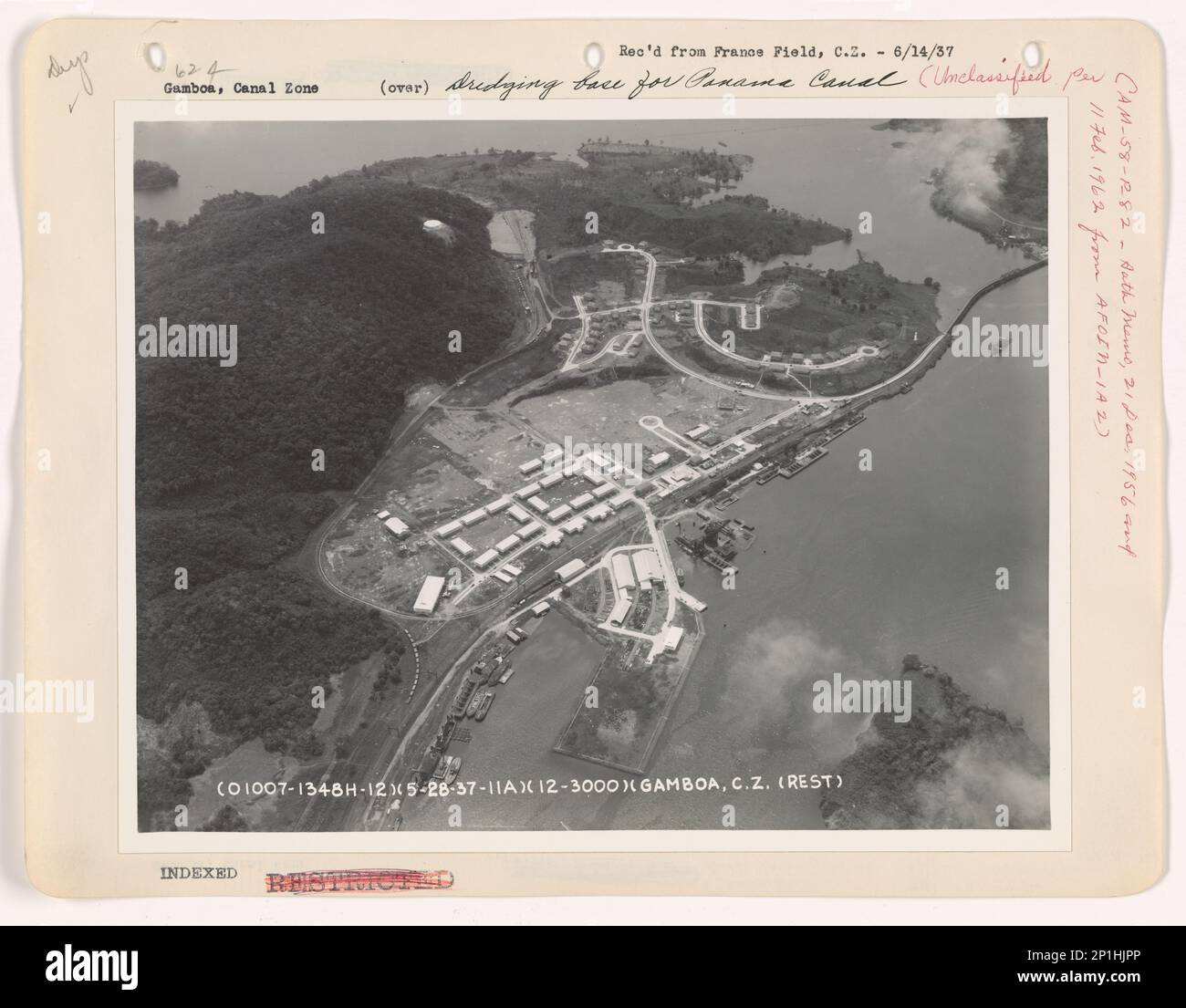 Panama Canal Zone - Gamboa, Aerial Photograph Stock Photo - Alamy