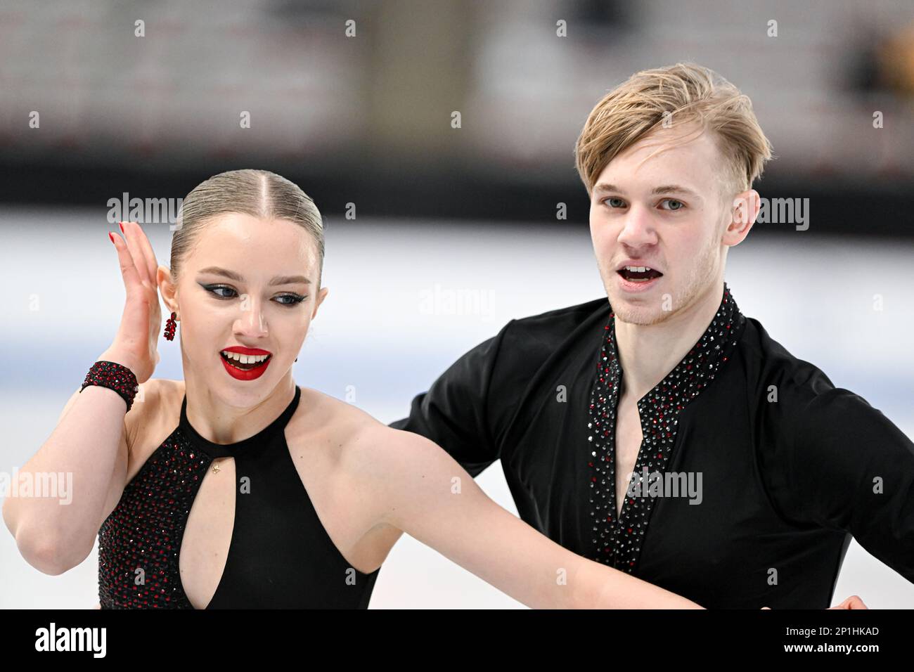 Mariia PINCHUK & Mykyta POGORIELOV (UKR), during Junior Ice Dance ...