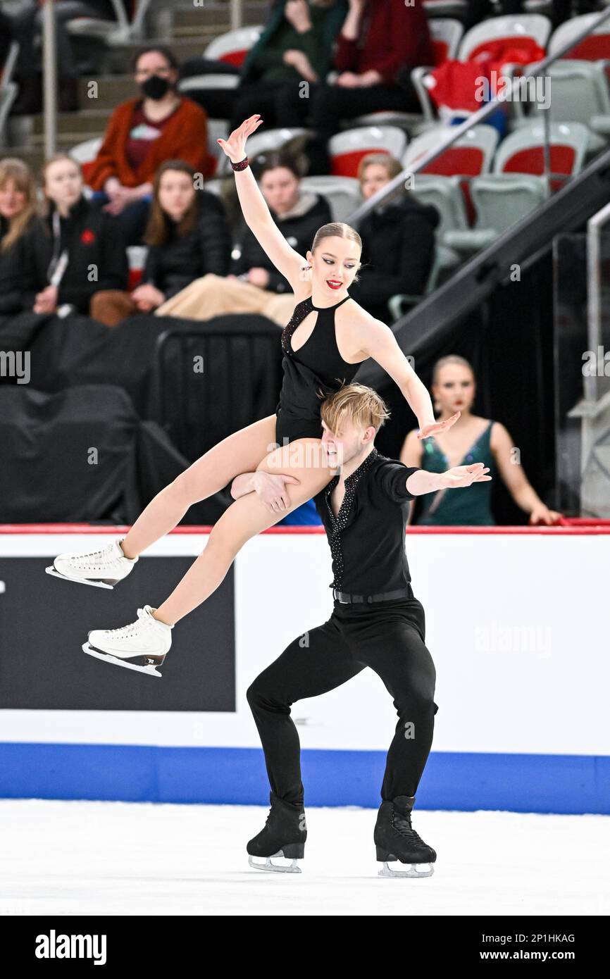 Mariia PINCHUK & Mykyta POGORIELOV (UKR), during Junior Ice Dance ...