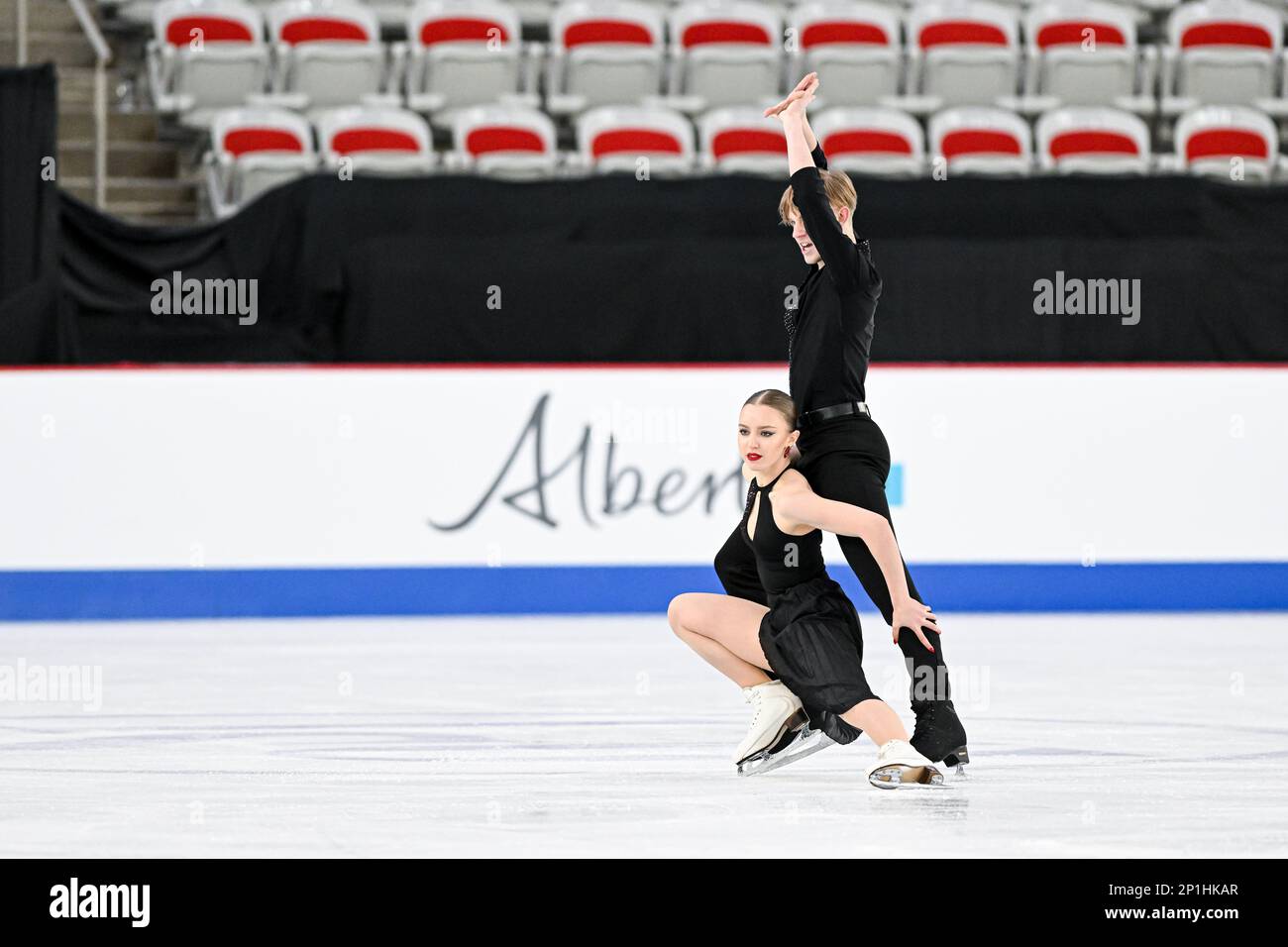 Mariia PINCHUK & Mykyta POGORIELOV (UKR), during Junior Ice Dance ...