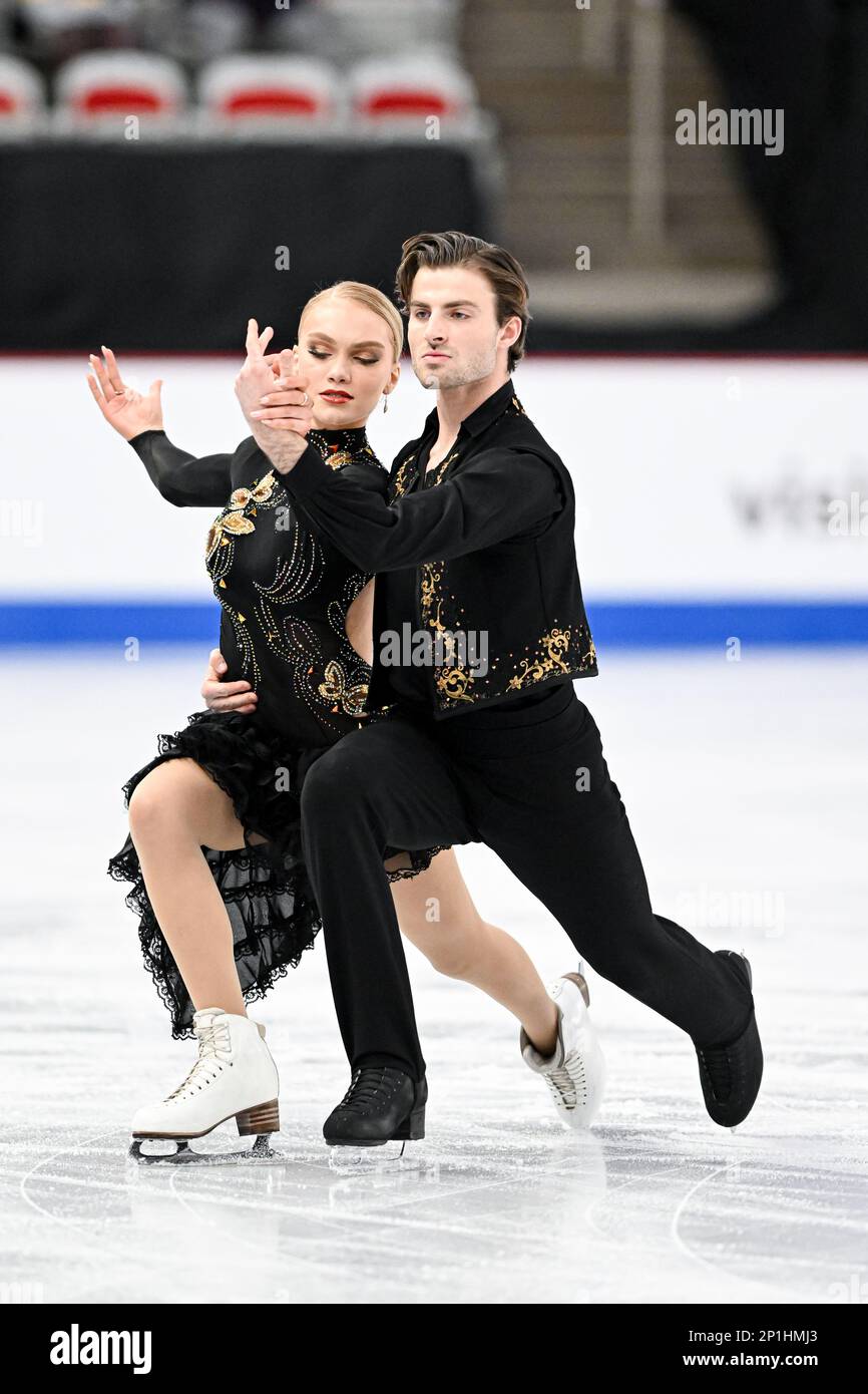 Phebe BEKKER & James HERNANDEZ (GBR), during Junior Ice Dance, Rhythm ...