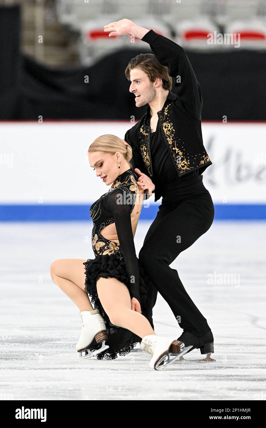 Phebe BEKKER & James HERNANDEZ (GBR), during Junior Ice Dance, Rhythm ...