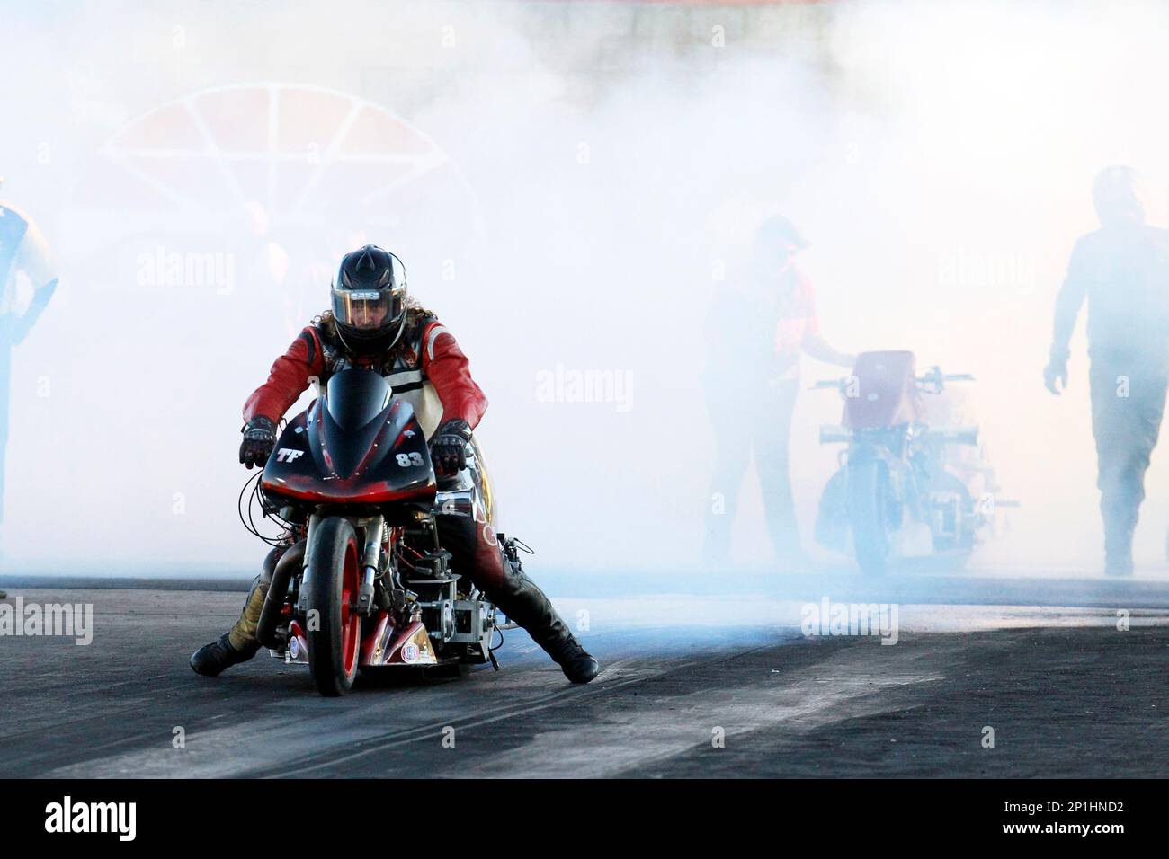 April 1, 2016: Top Fuel Nitro Harley drag bike of Julian Seaman (TFH583 ...