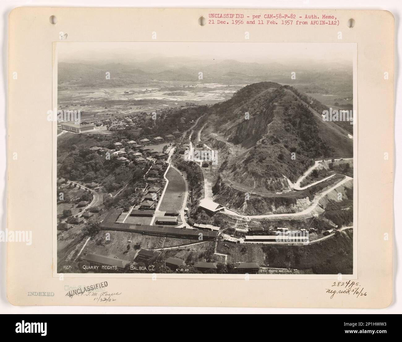 Panama Canal Zone - Quarry Heights, Aerial Photograph Stock Photo - Alamy