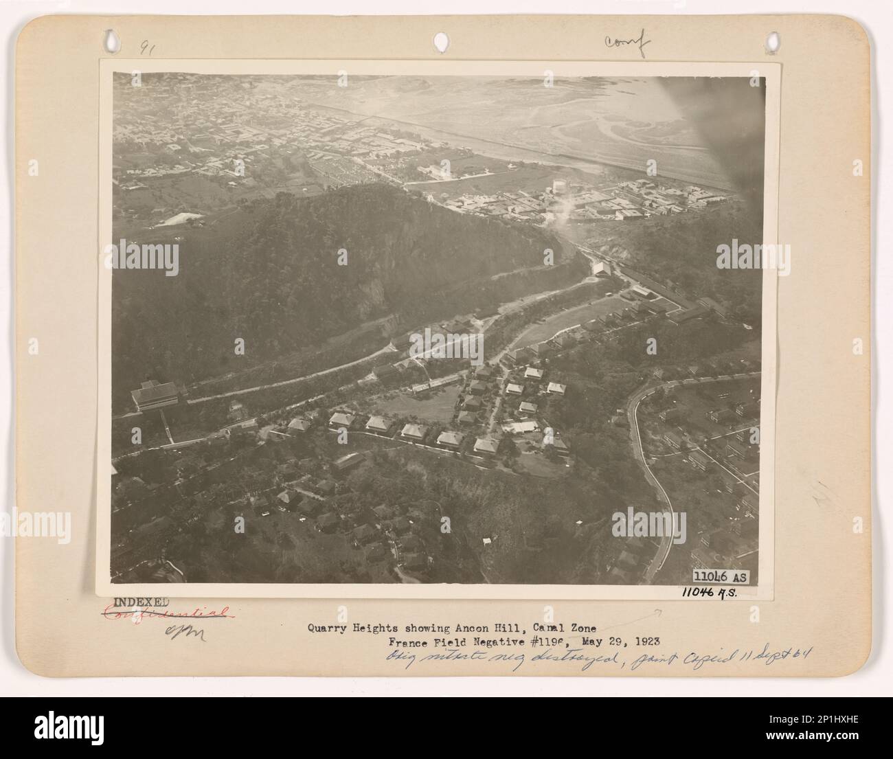 Panama Canal Zone - Quarry Heights, Aerial Photograph Stock Photo - Alamy