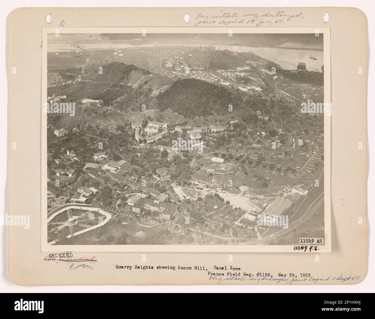 Panama Canal Zone - Quarry Heights, Aerial Photograph Stock Photo - Alamy