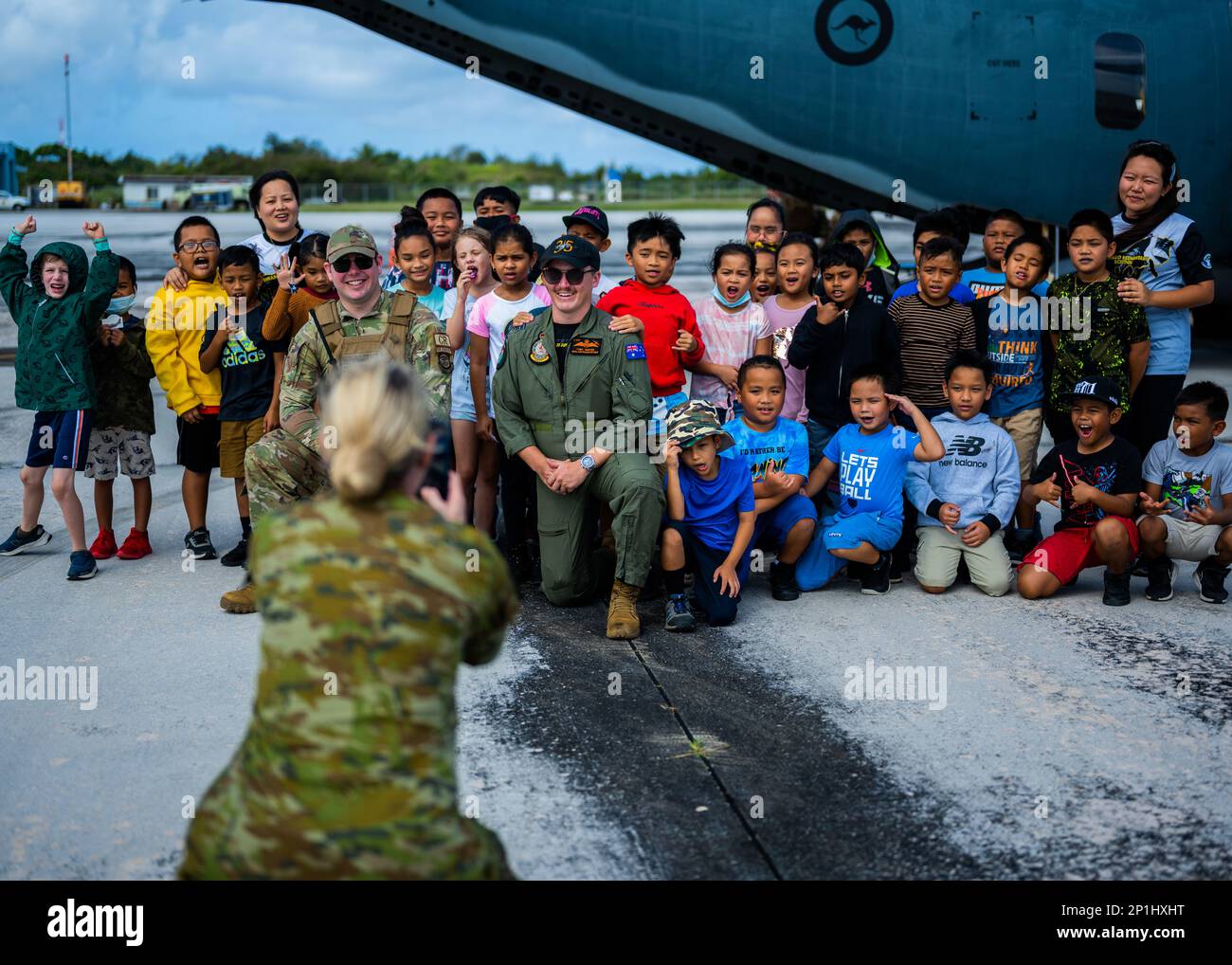 Royal Australian Air Force Flight Lieutenant Toby Richter, C-27J ...