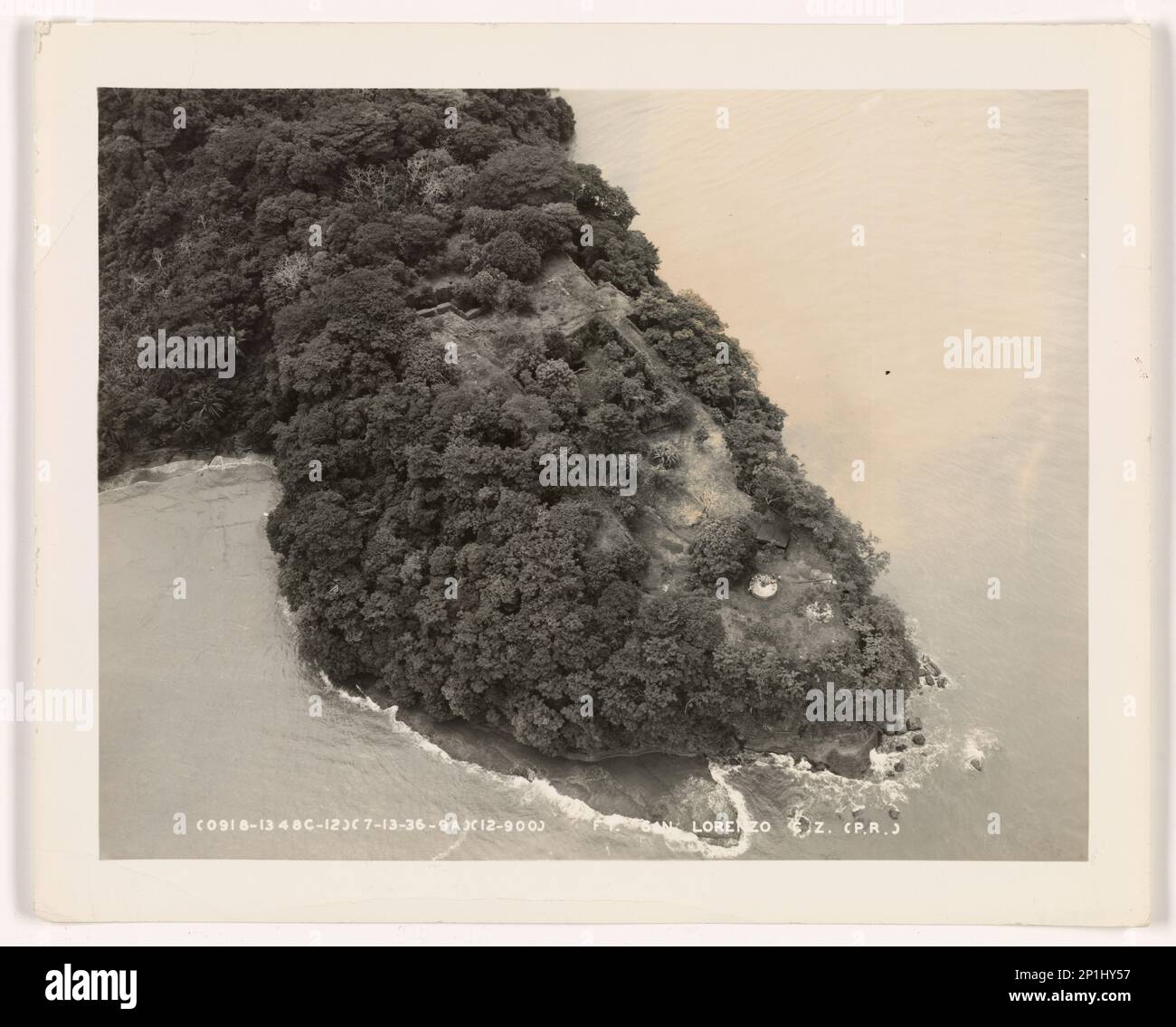 Panama Canal Zone - Limon Bay through Ft. San Lorenzo, Aerial ...