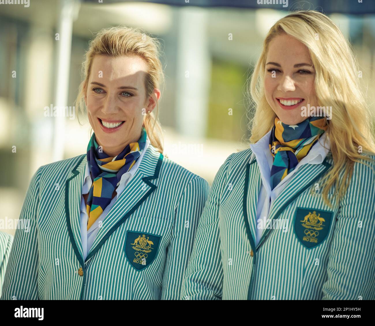 March 30, 2016 : Lou Bawden (L), Beach Volleyball olympican and Kaarle ...