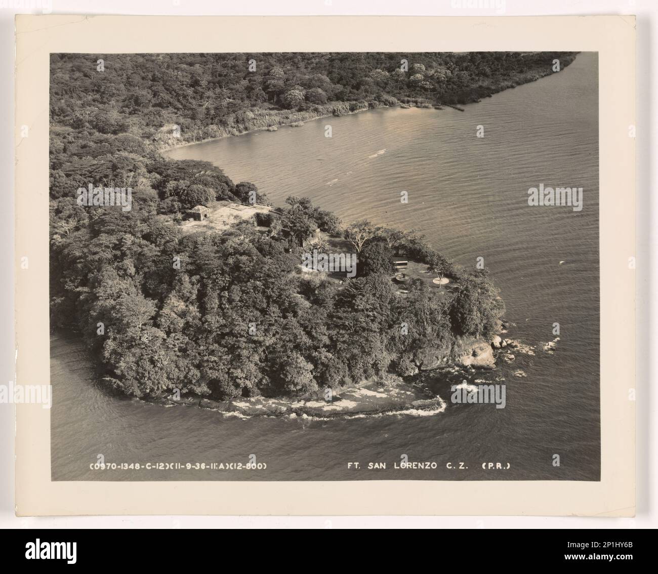 Panama Canal Zone - Limon Bay through Ft. San Lorenzo, Aerial ...