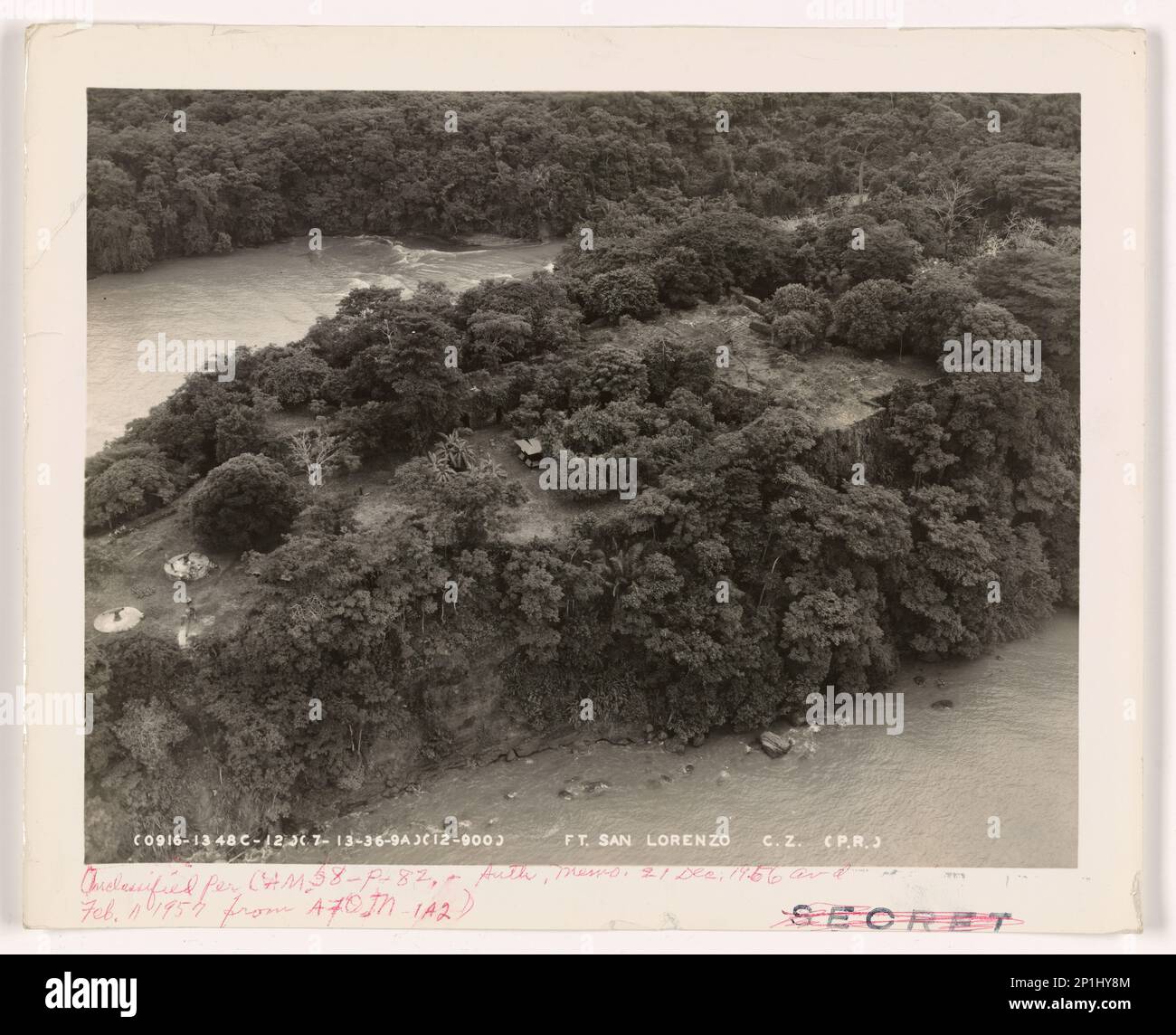 Panama Canal Zone - Limon Bay through Ft. San Lorenzo, Aerial ...