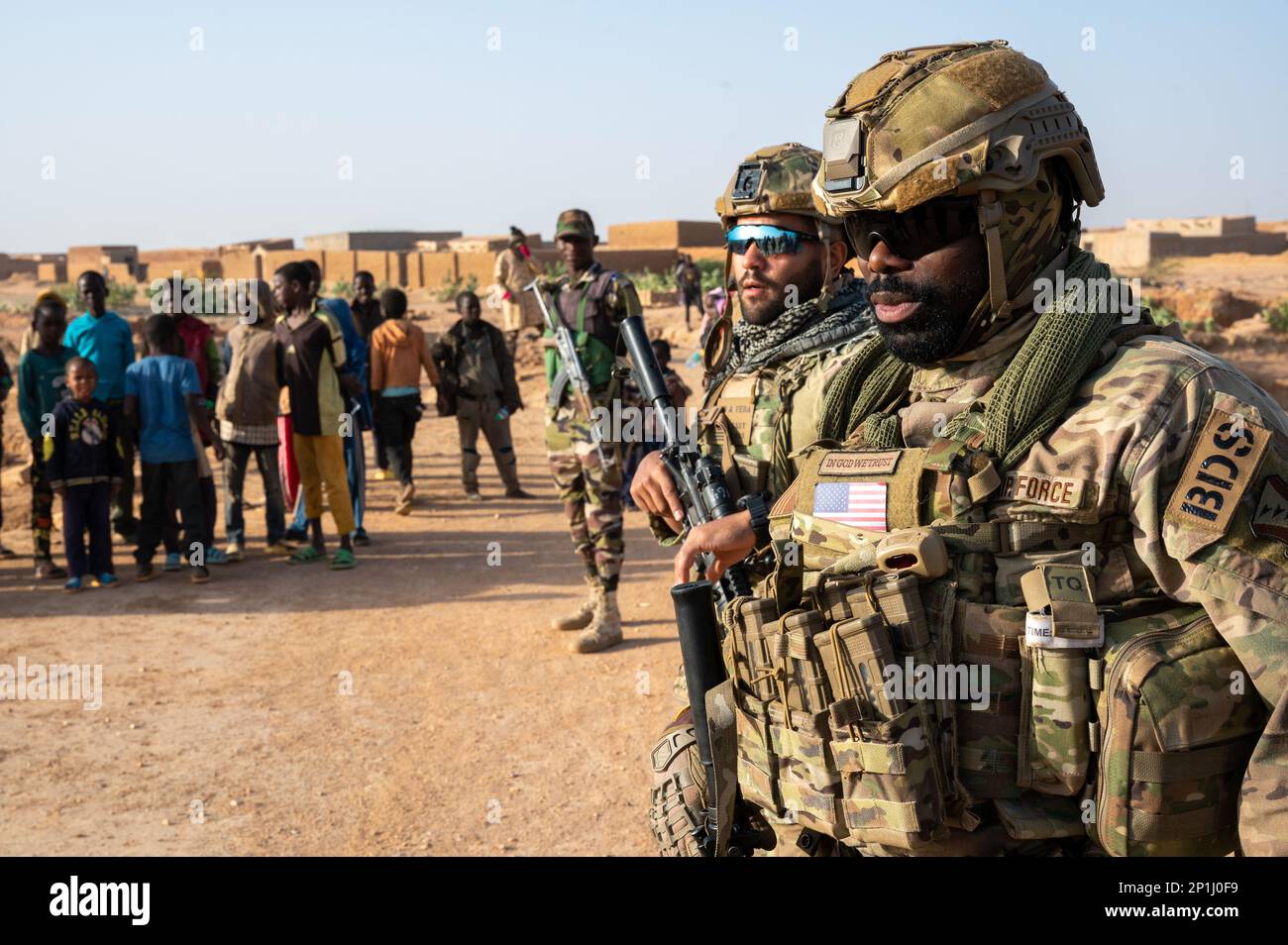 U.S. Air Force Staff Sgt. Yannick Adjei and Staff Sgt. David Vega ...