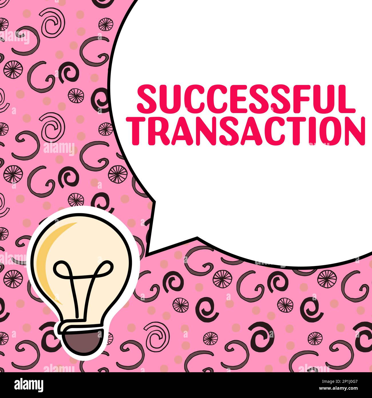 Handwriting text Successful Transaction. Word Written on generate high ...