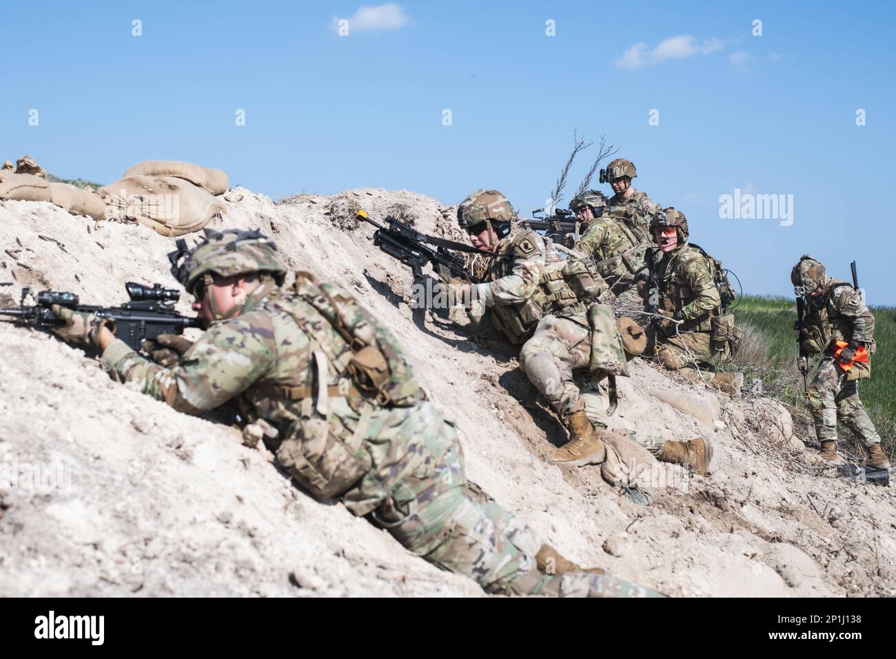 U.S. Army paratroopers assigned to 2nd Battalion, 503rd Airborne ...