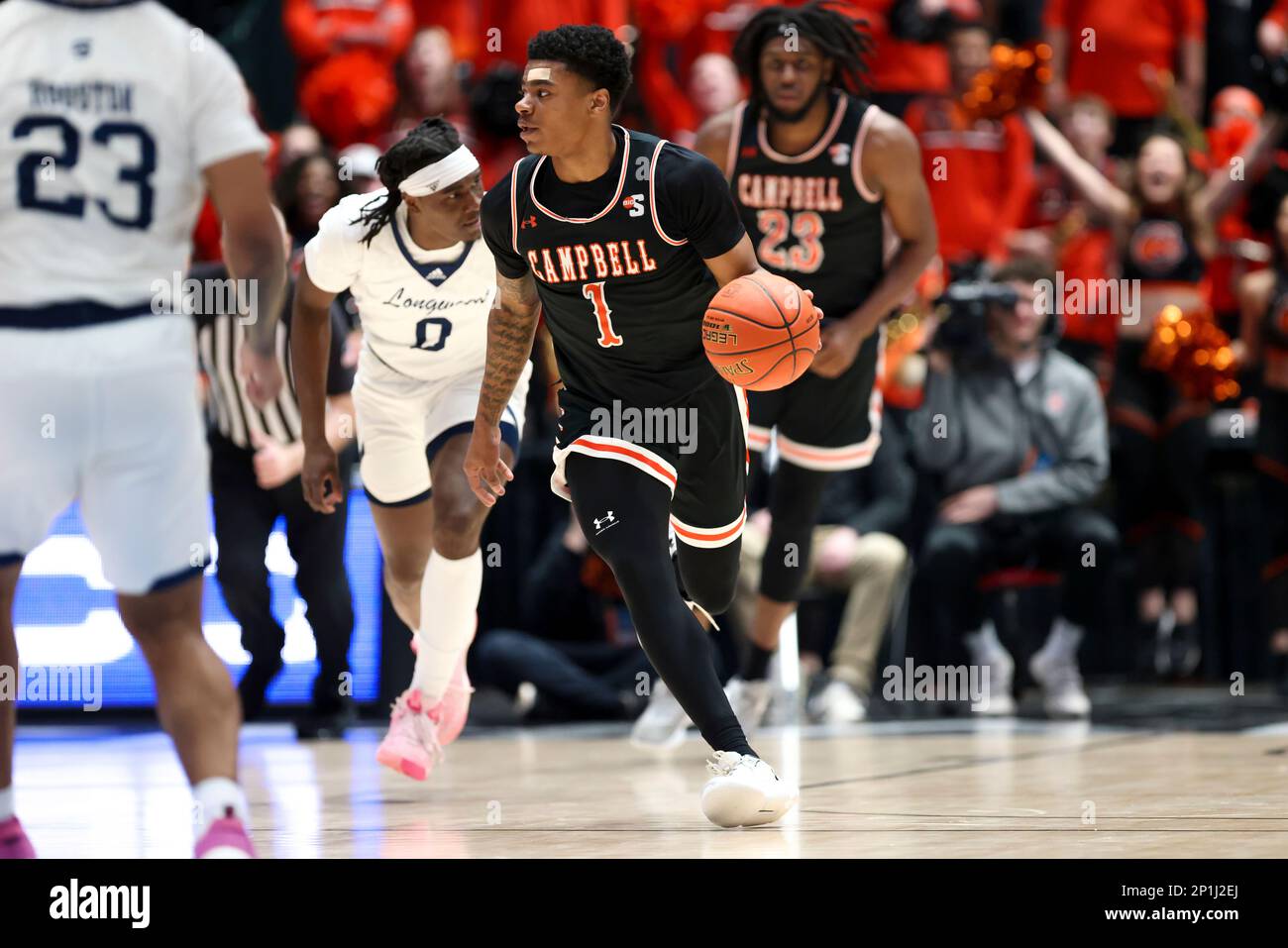 CHARLOTTE, NC - MARCH 03: Ricky Clemons (1) of the Campbell Fighting ...