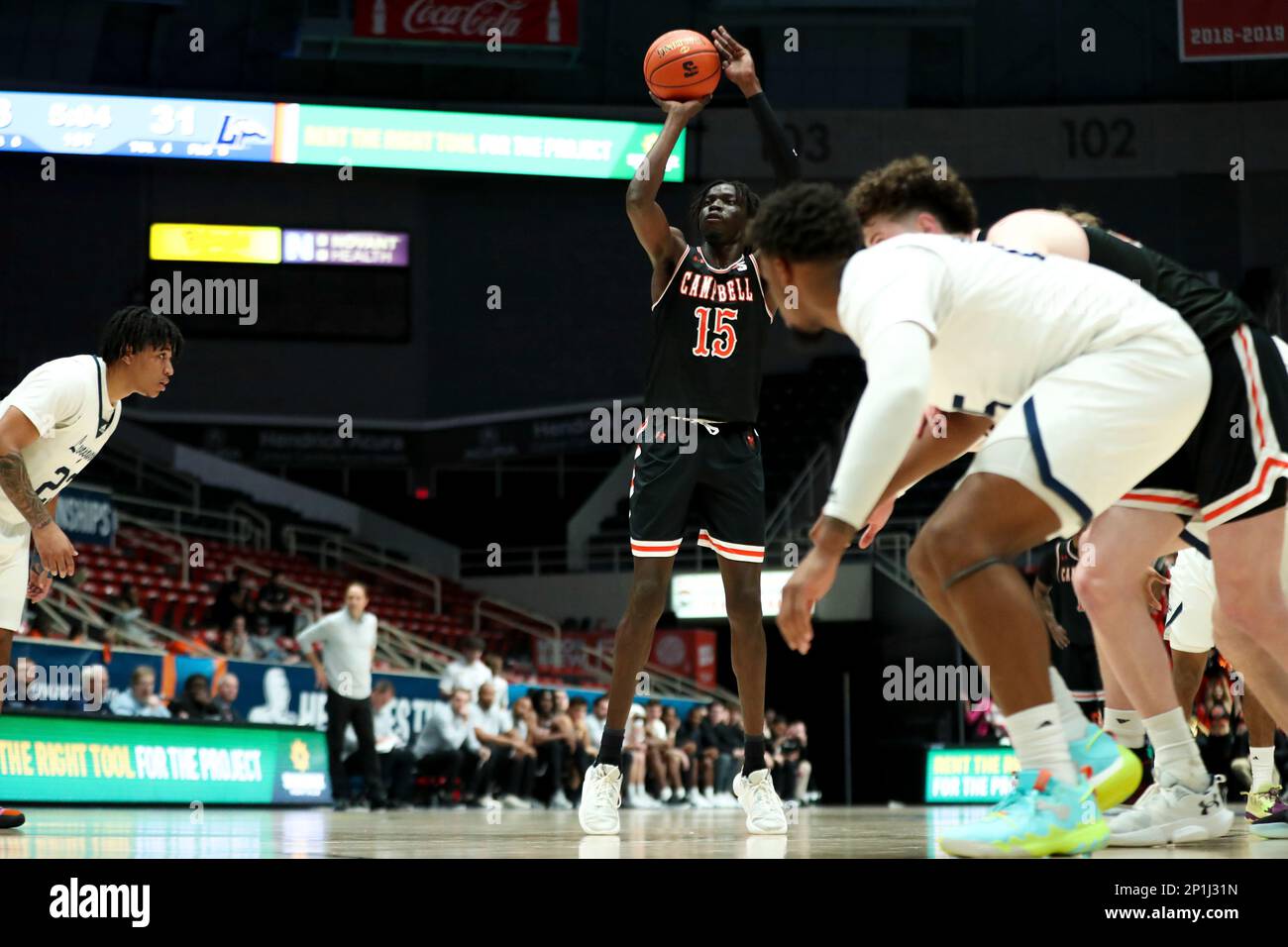 CHARLOTTE, NC - MARCH 03: Jay Pal (15) of the Campbell Fighting Camels ...