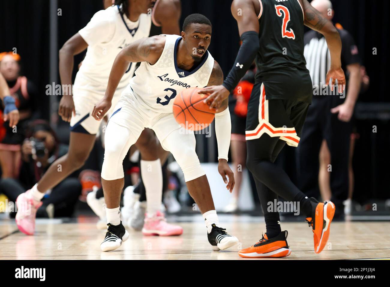 CHARLOTTE, NC - MARCH 03: DeShaun Wade (3) of the Longwood Lancers ...
