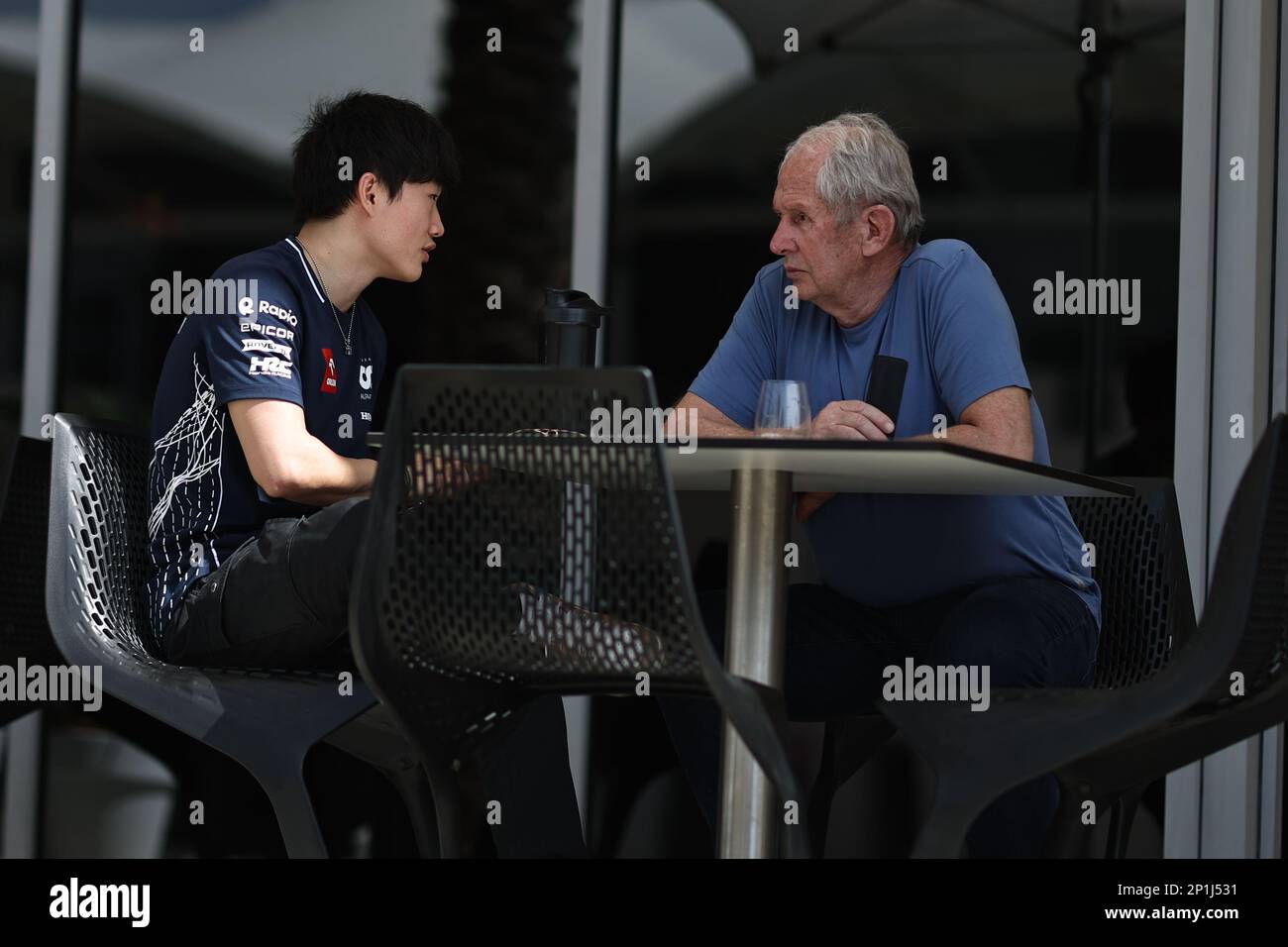 Yuki tsunoda and helmut marko hi-res stock photography and images - Alamy