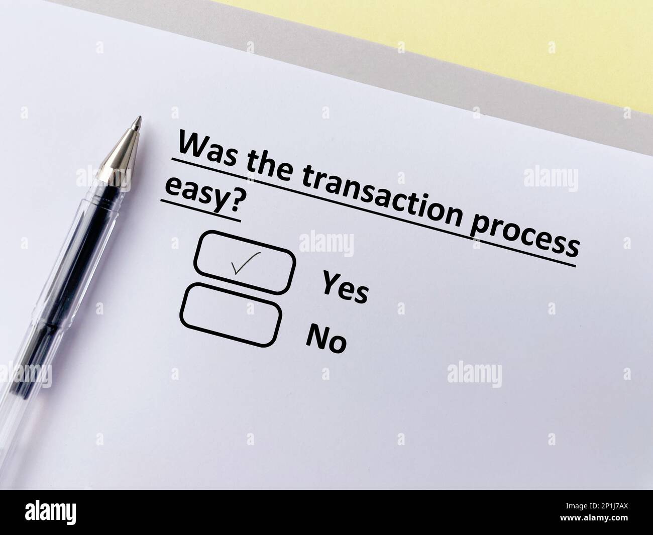 One pereson is answering question about business. He thinks the ...