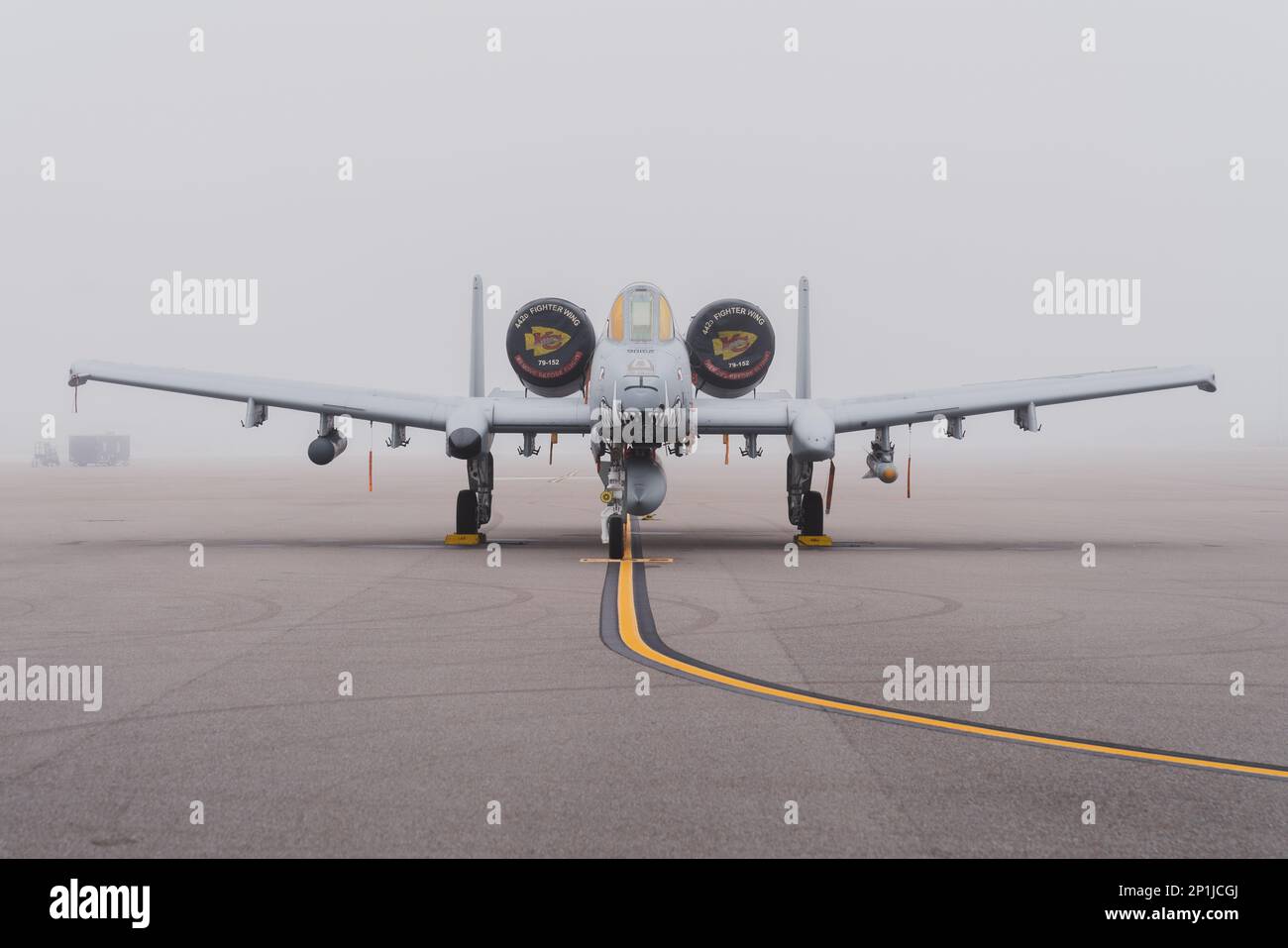 An A-10C Thunderbolt II aircraft assigned to the 422nd Fighter Wing ...