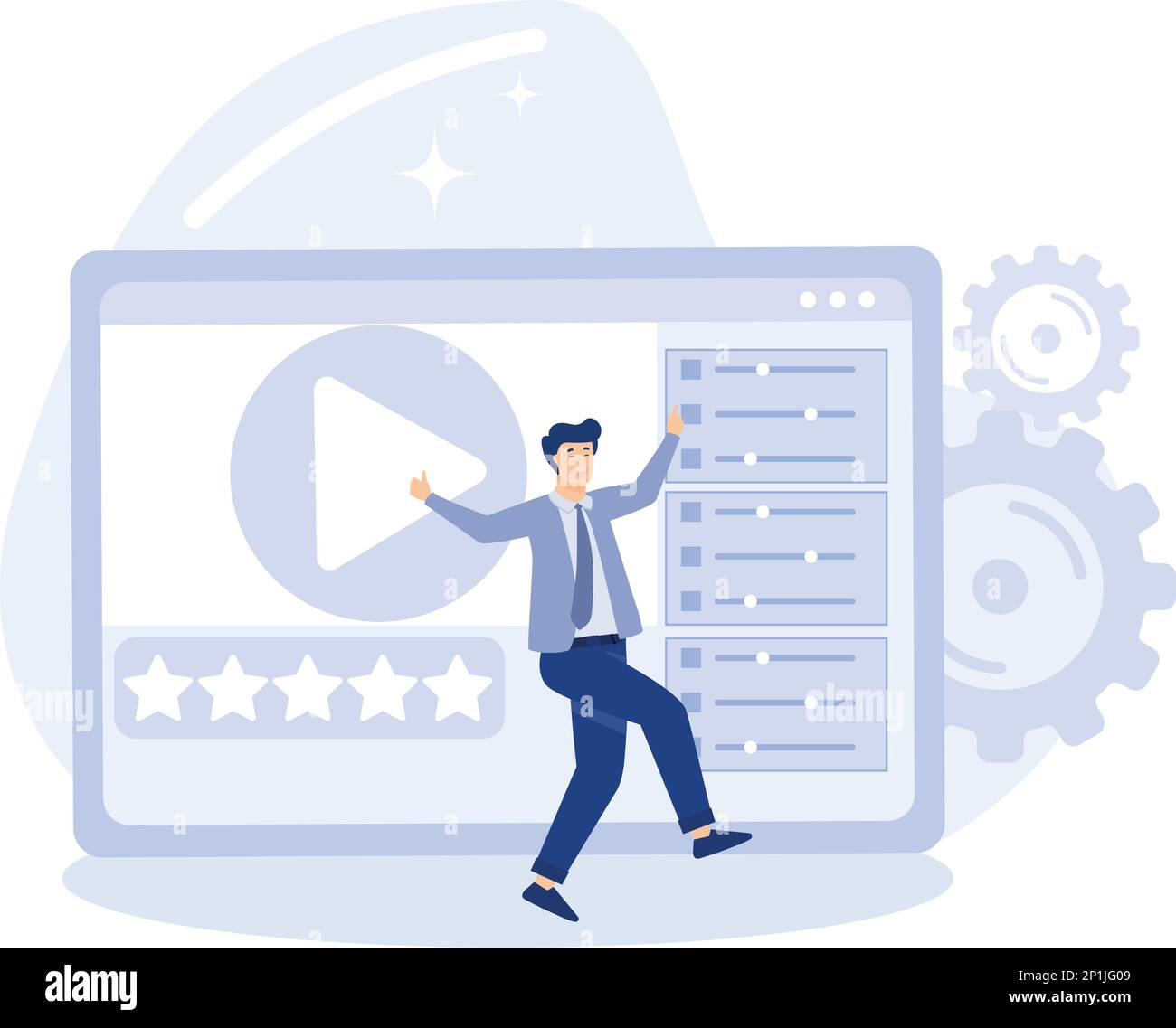 Media and tv content concept,engaging marketing entertainment,flat ...