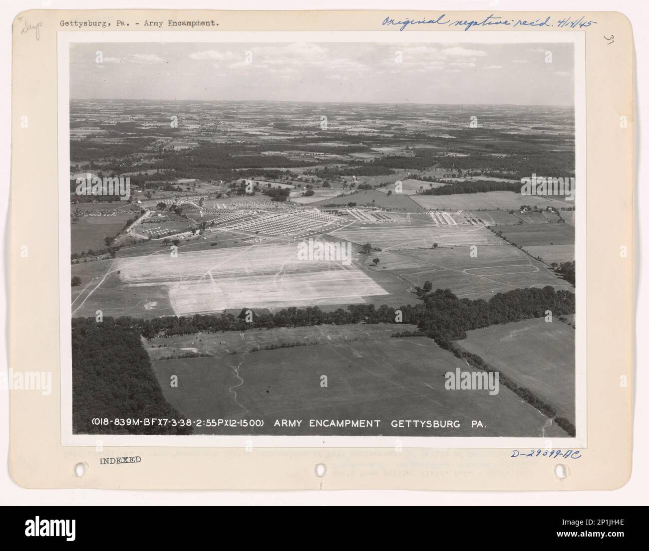 Pennsylvania - Gettysburg, Aerial Photograph Stock Photo - Alamy