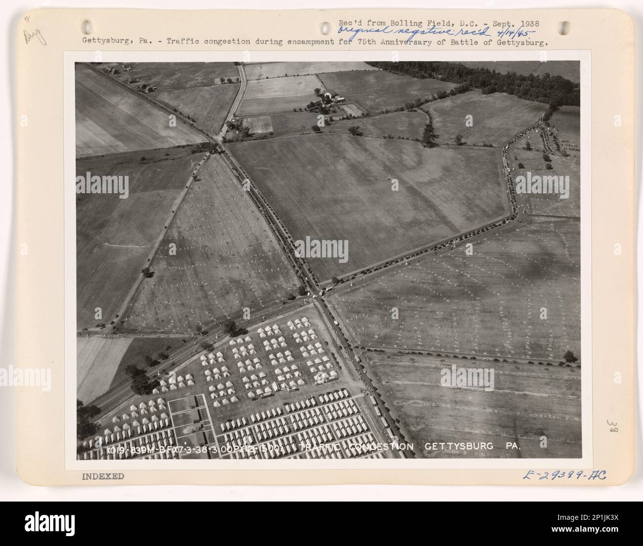 Pennsylvania - Gettysburg, Aerial Photograph Stock Photo - Alamy