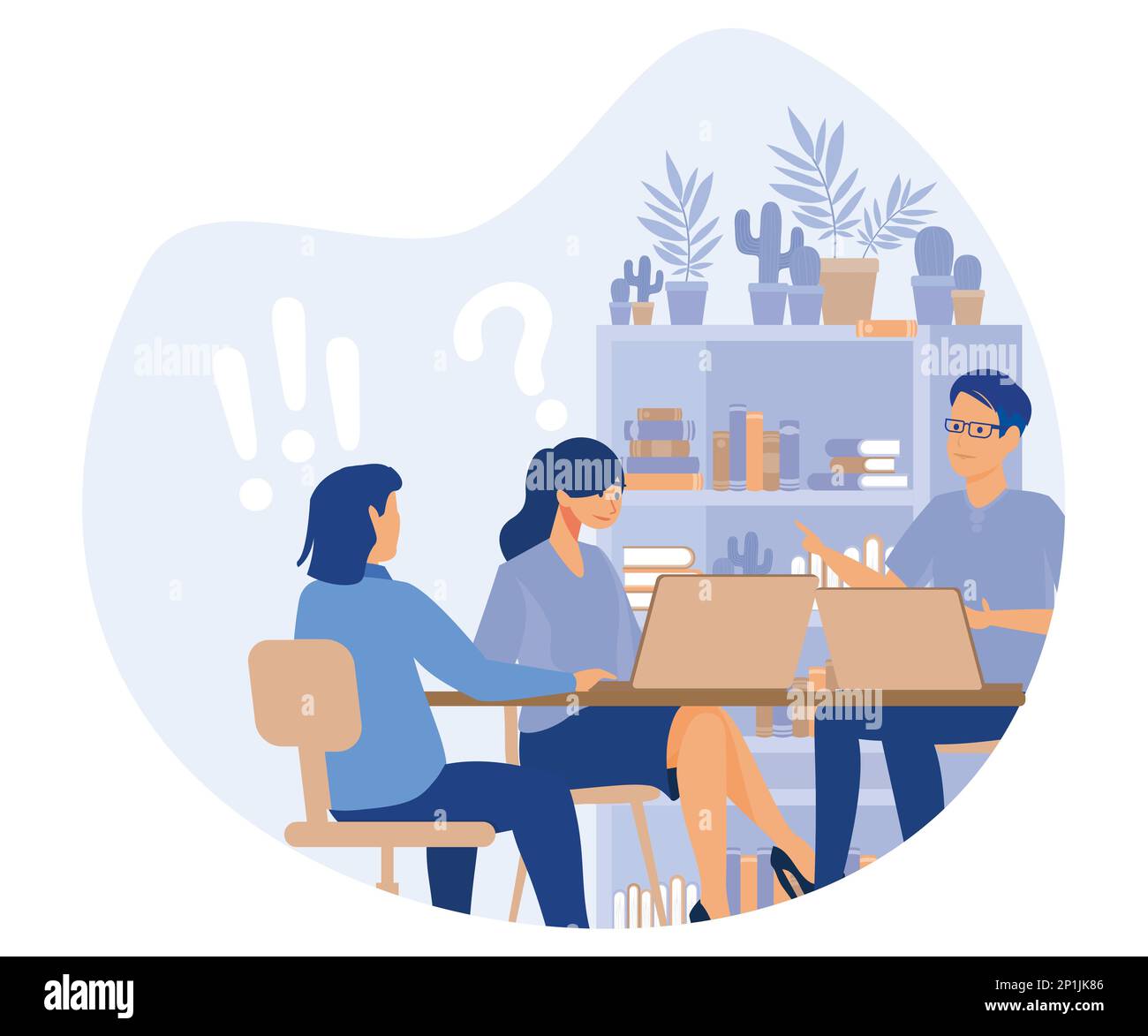 Law firm, Paralegal specialist prepare documents,flat vector modern ...